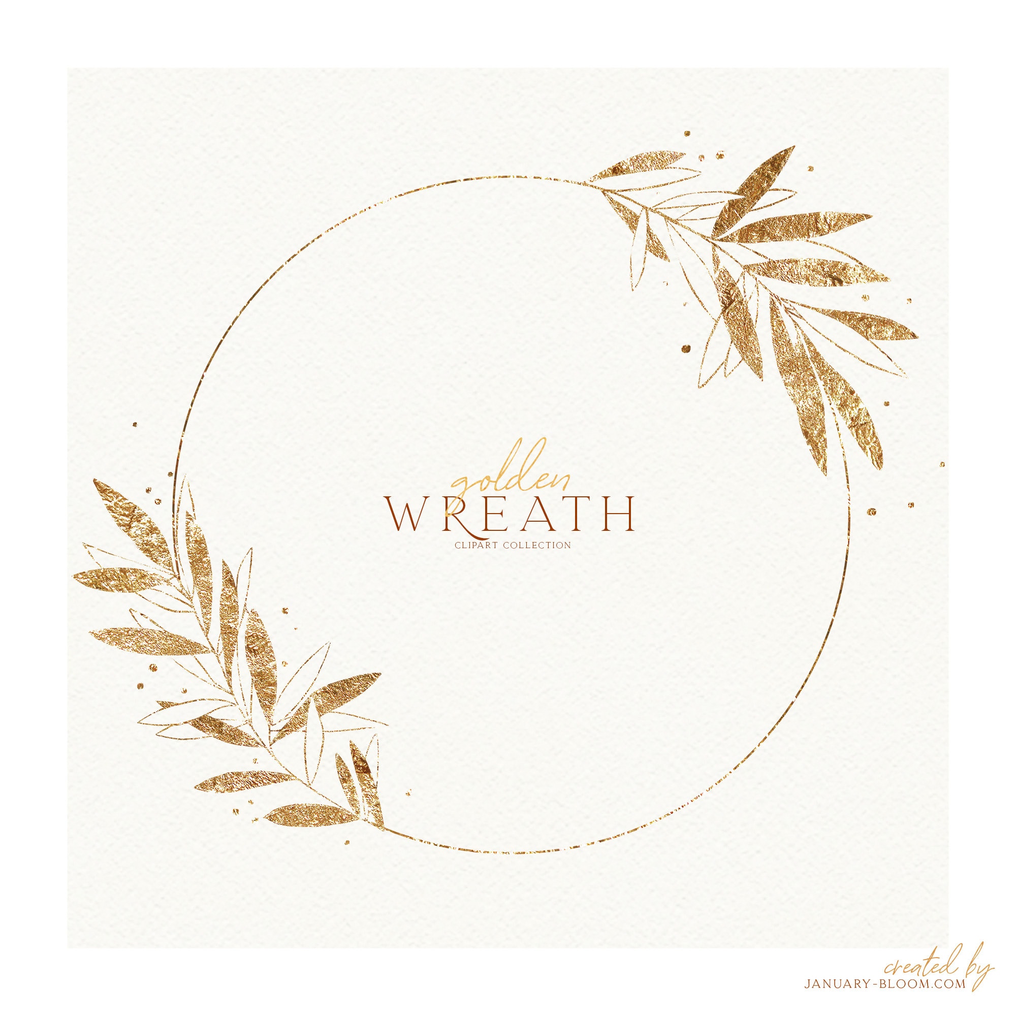 Gold Wreath Clipart