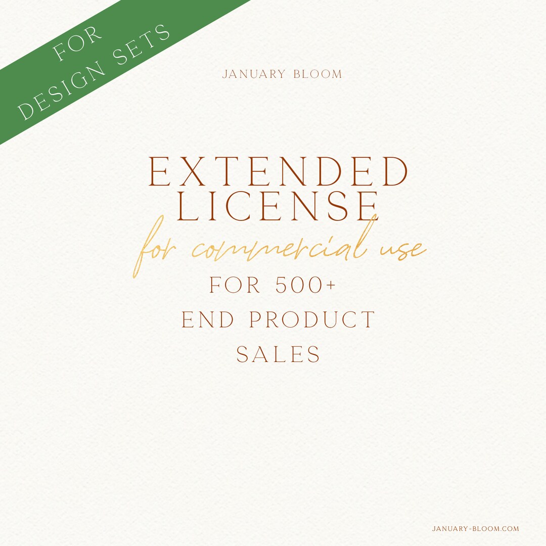 DESIGN SET | commercial License for One "design Set" for 500 ...