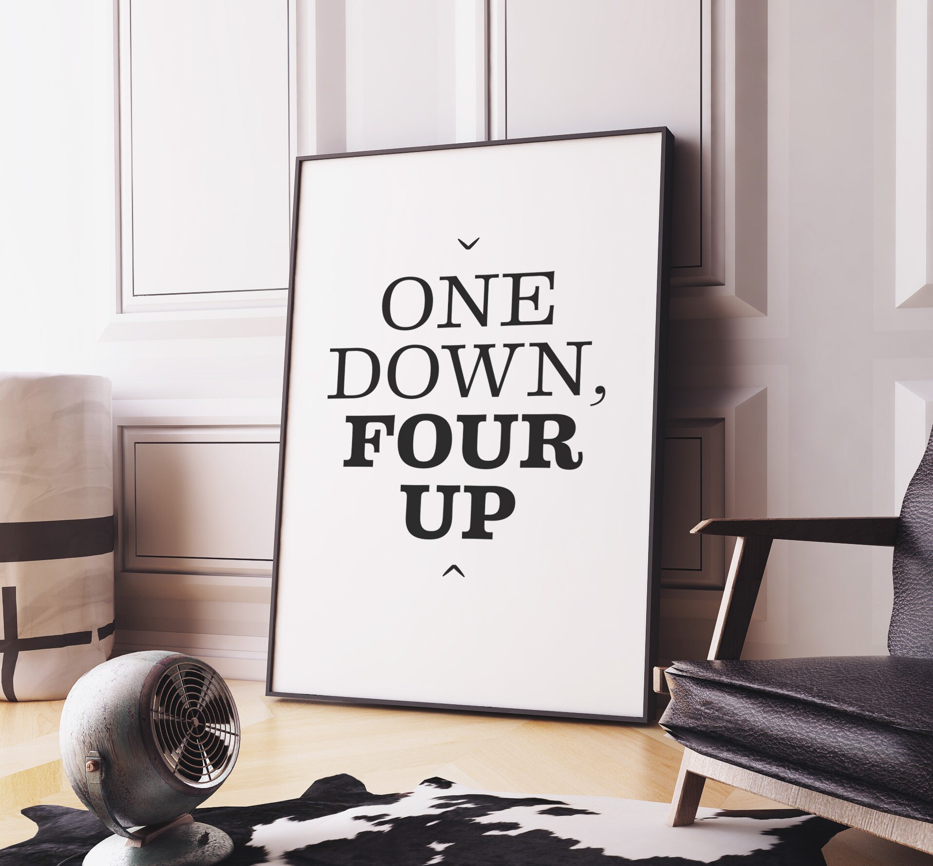 One Down, Four Up, Poster, Typography, Printable Art, Motorcycle, Bike ...