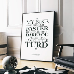 Hunter S. Thompson Quote Poster 'LAME TURD' Song of the Sausage ...