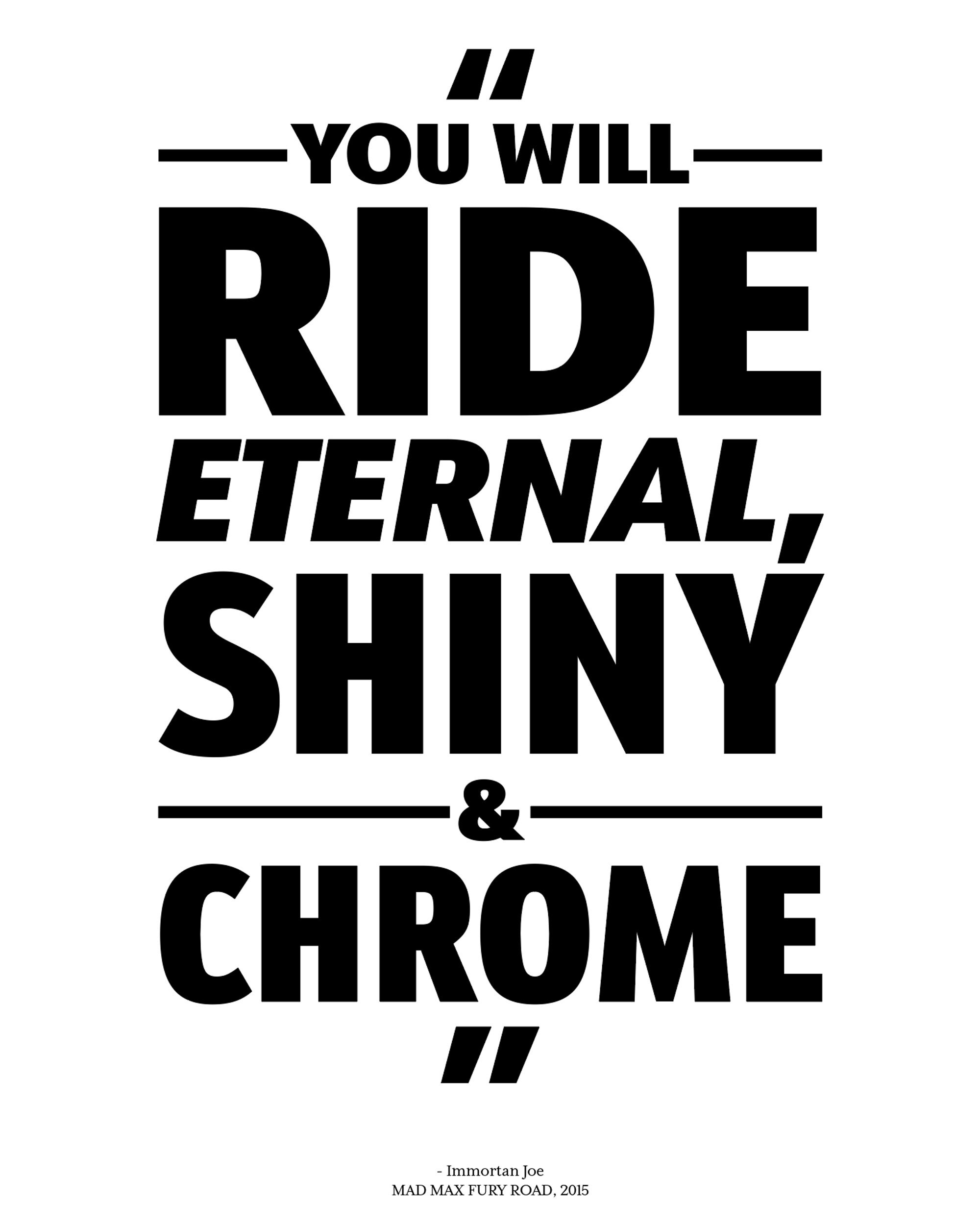 Mad Max Fury Road Movie Quote Poster Shiny And Etsy