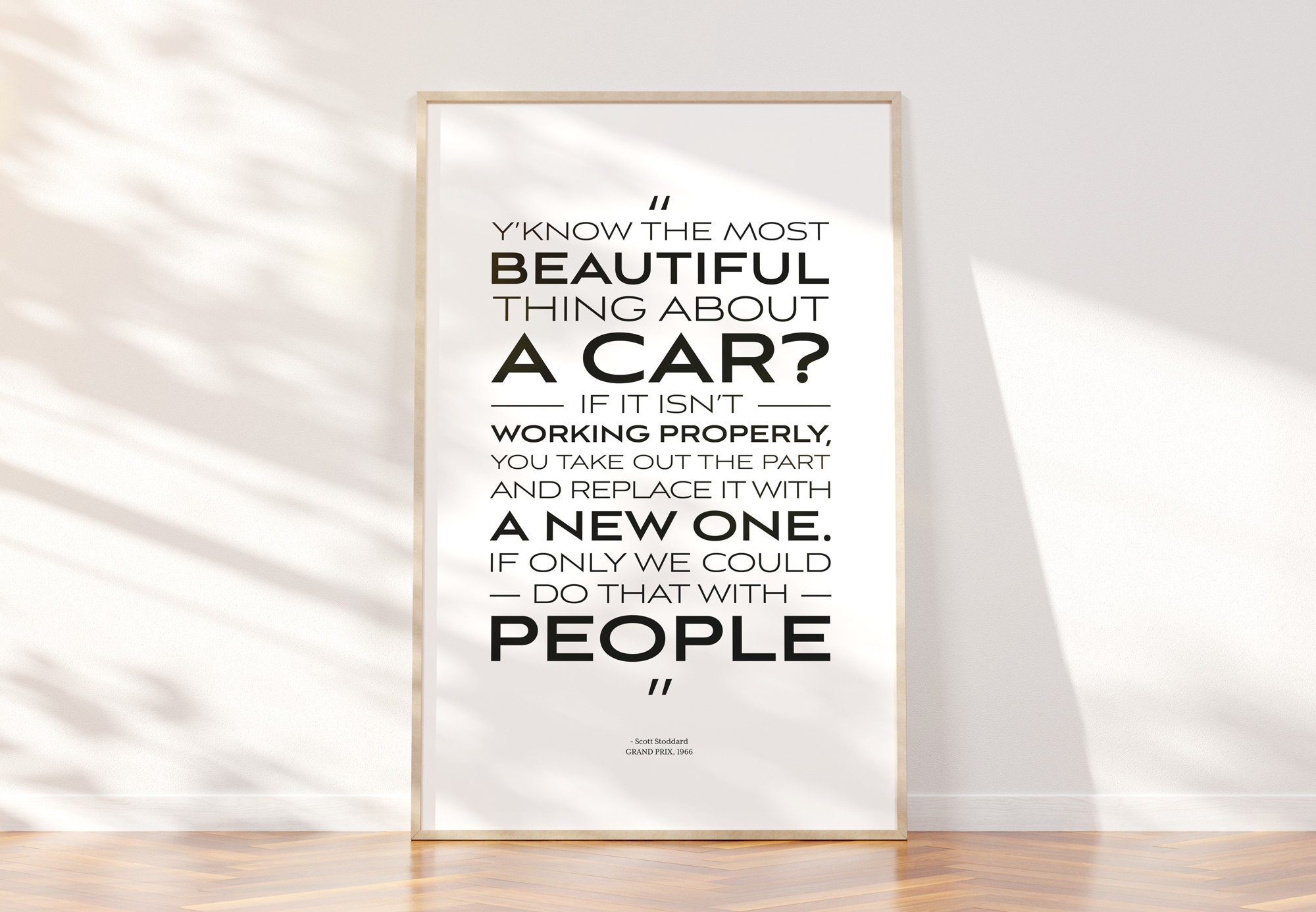 Digital Prints GRAND PRIX Movie Quote Poster 'In The Mediterranean ...