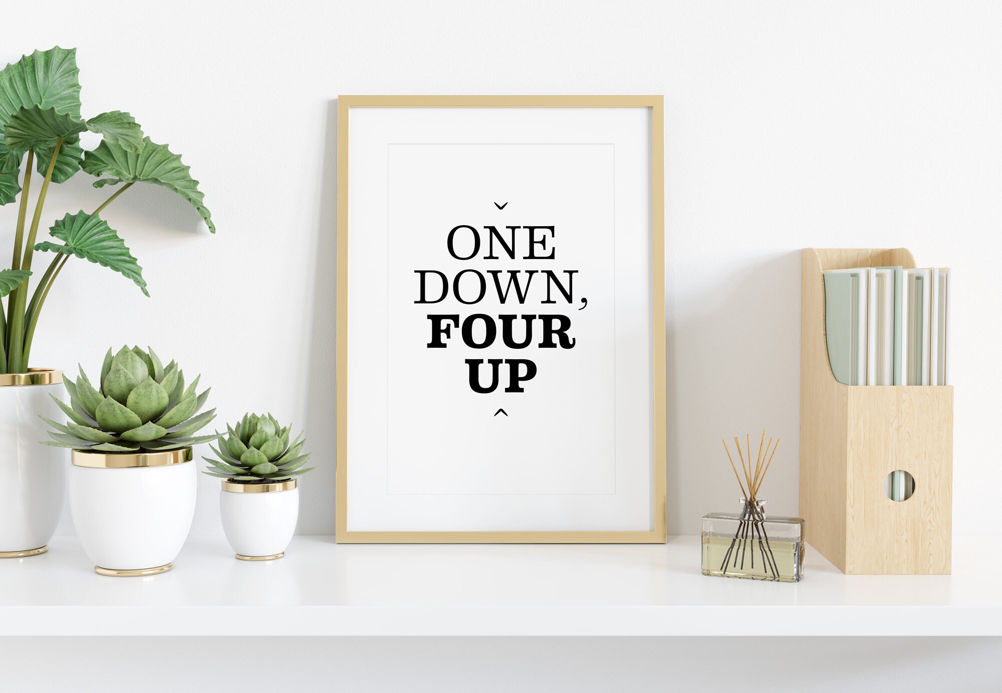 One Down, Four Up, Poster, Typography, Printable Art, Motorcycle, Bike ...