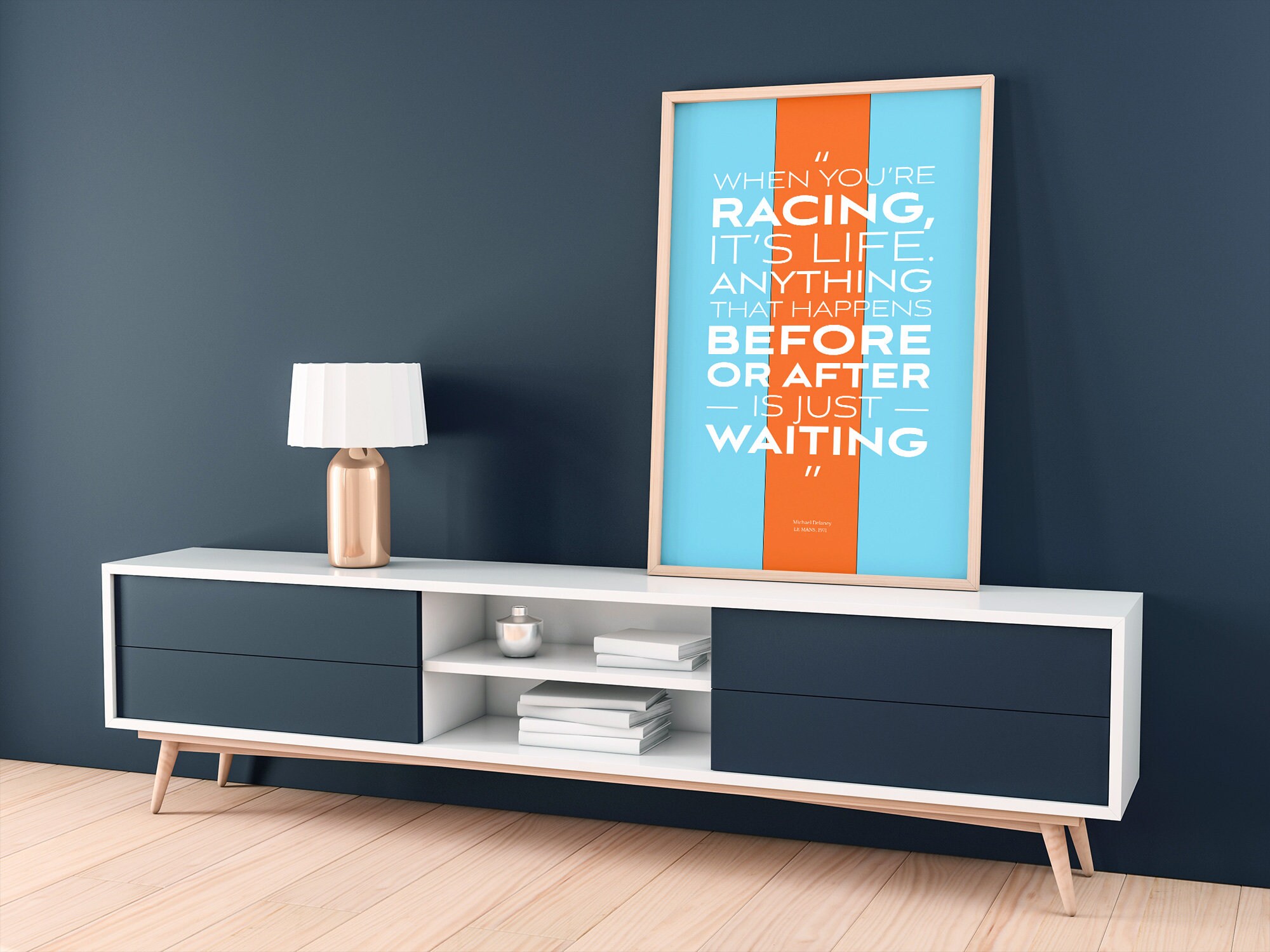 LE MANS Movie Quote Poster 'racing Life' Steve Mcqueen Classic Print ...