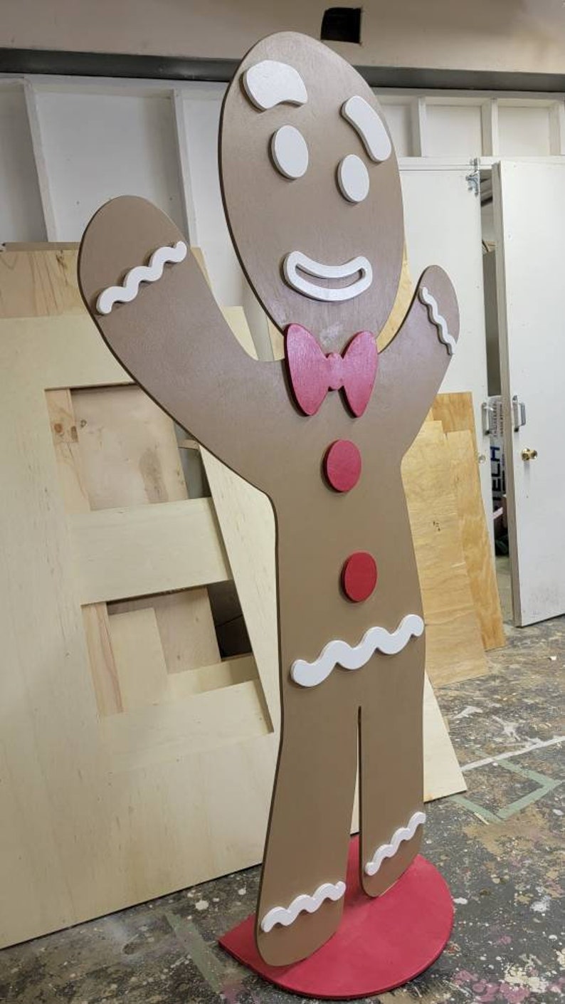 Life Size Gingerbread Man Backdrop CHRISTMAS Backdrop - Etsy
