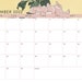 November and December 2022 Printable Calendar Edo Art - Etsy
