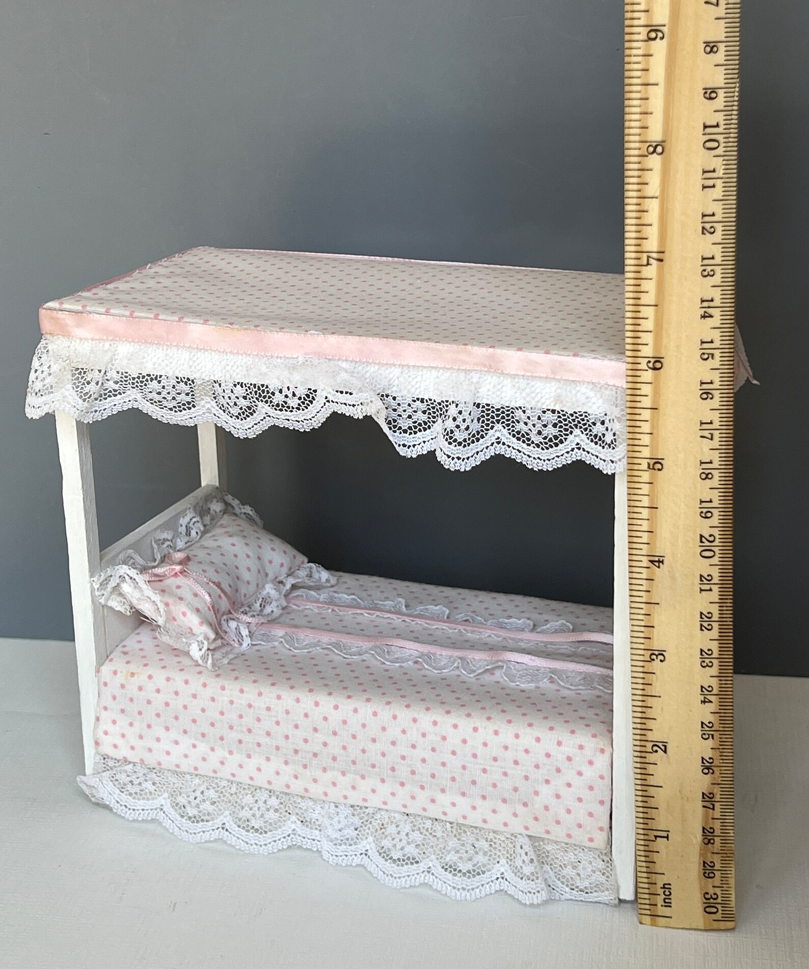 1:12 Vintage Artisan Pitty Pat Dollhouse Bedroom Furniture~set~canopy ...