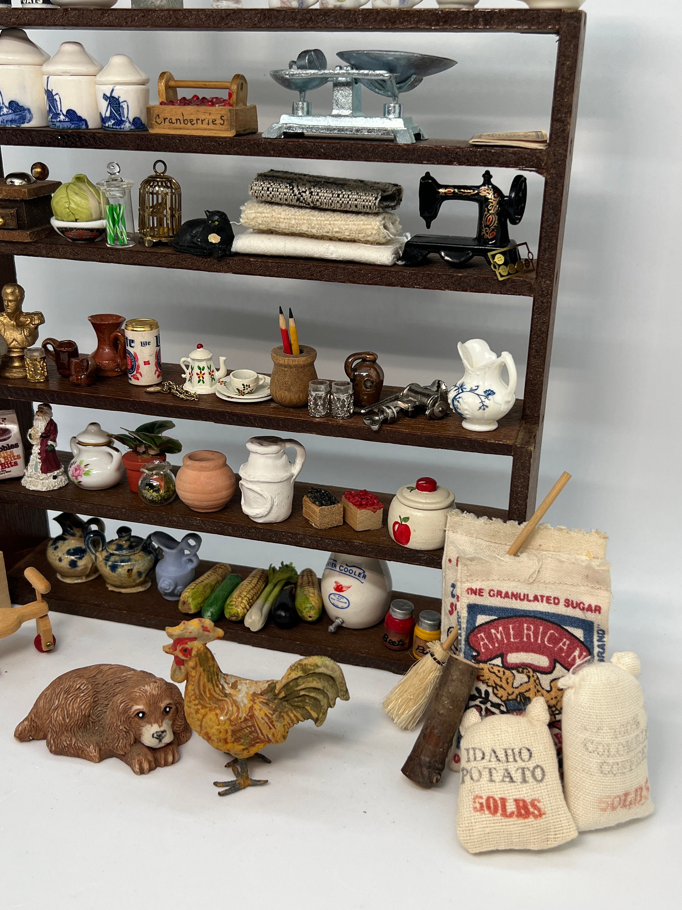 Vintage 1:12 Dollhouse Miniature General Store Display With Artisan ...