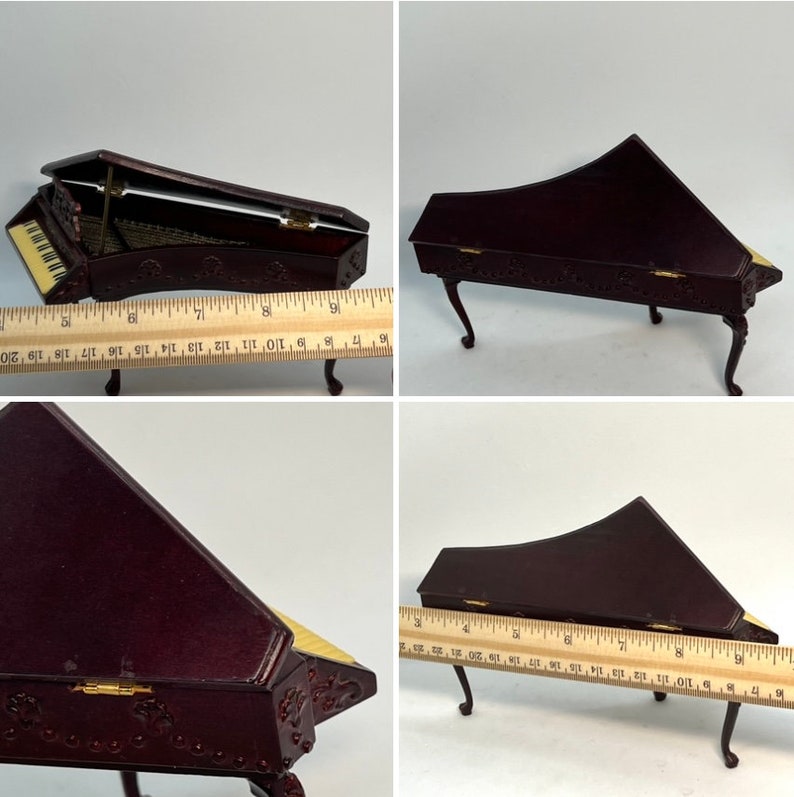 1:12 Bespaq Vintage Dollhouse Miniature Wooden Grande Piano~matching ...
