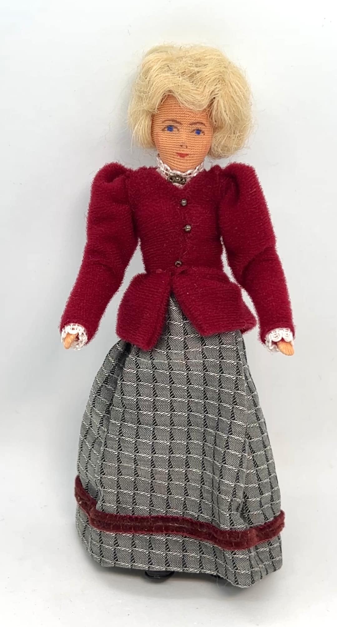 Erna Meyer Dollhouse Miniature Stockinette Doll~lady~mom~5 3/4 Tall~flexible~vintage ~free ...