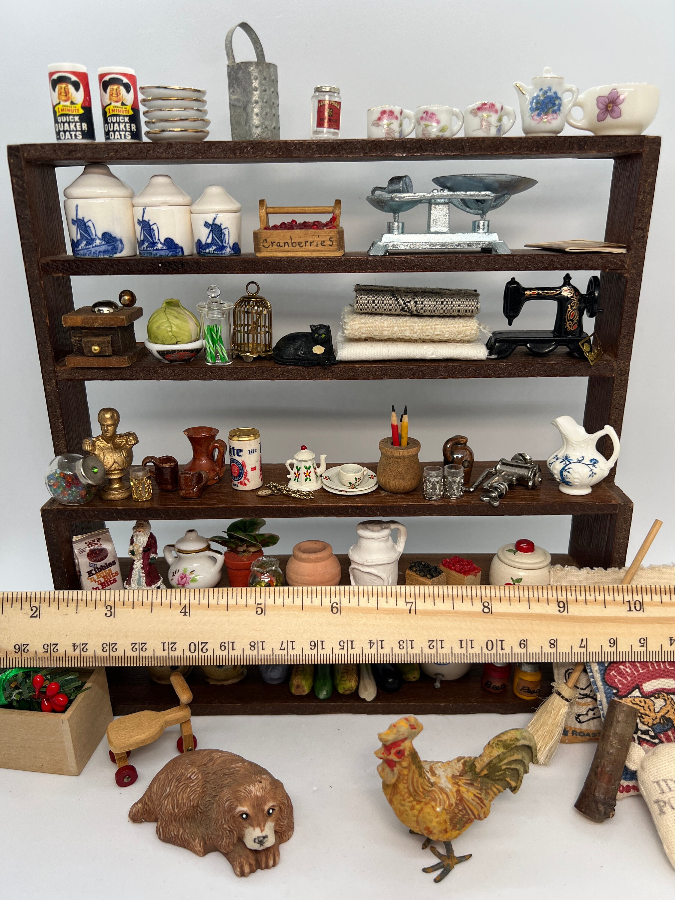 Vintage 1:12 Dollhouse Miniature General Store Display With Artisan ...