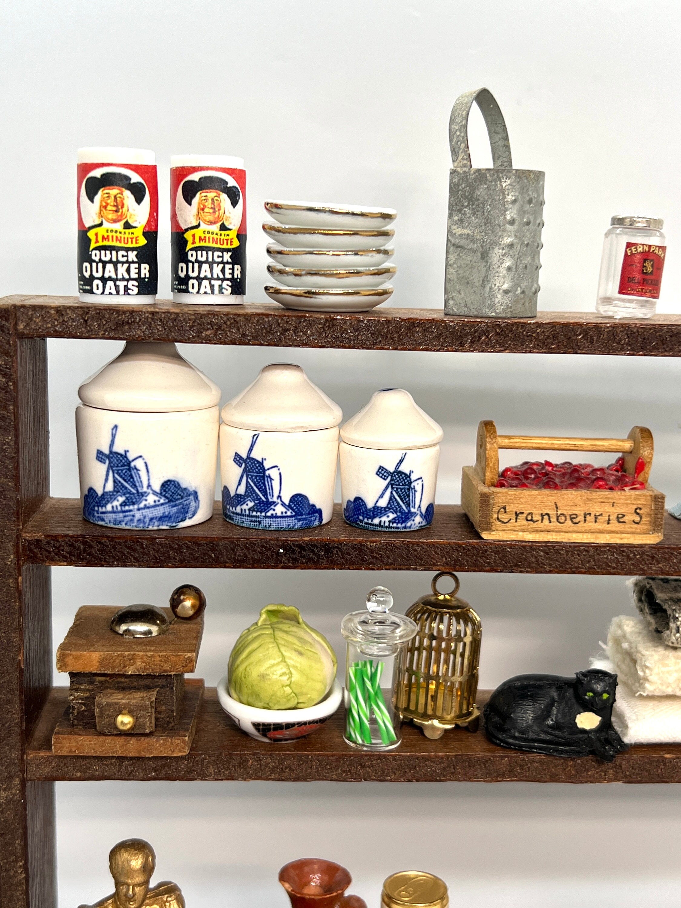 Vintage 1:12 Dollhouse Miniature General Store Display With Artisan ...