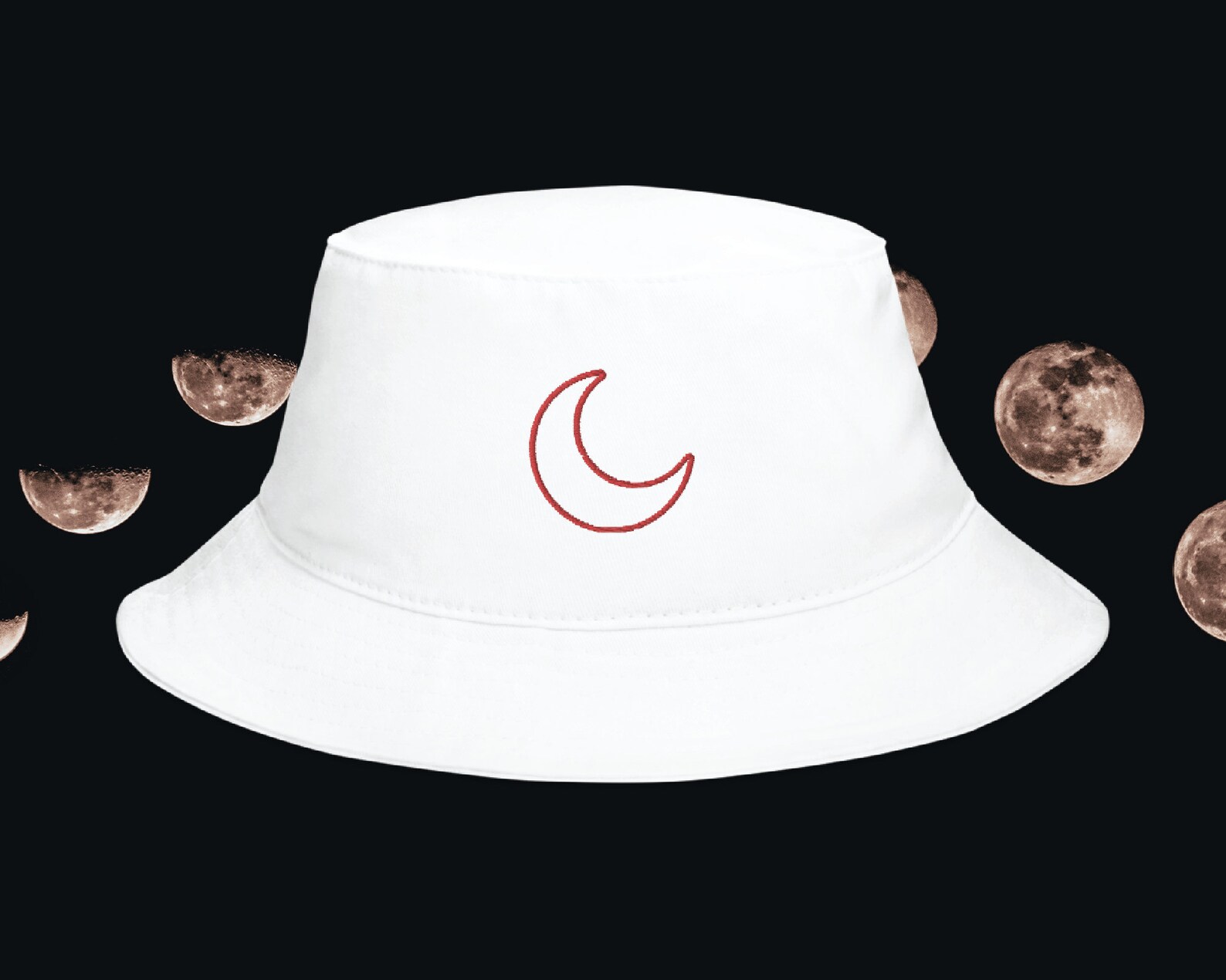 Bucket Hat, Moon Bucket Hat, Aesthetic Hat - Etsy