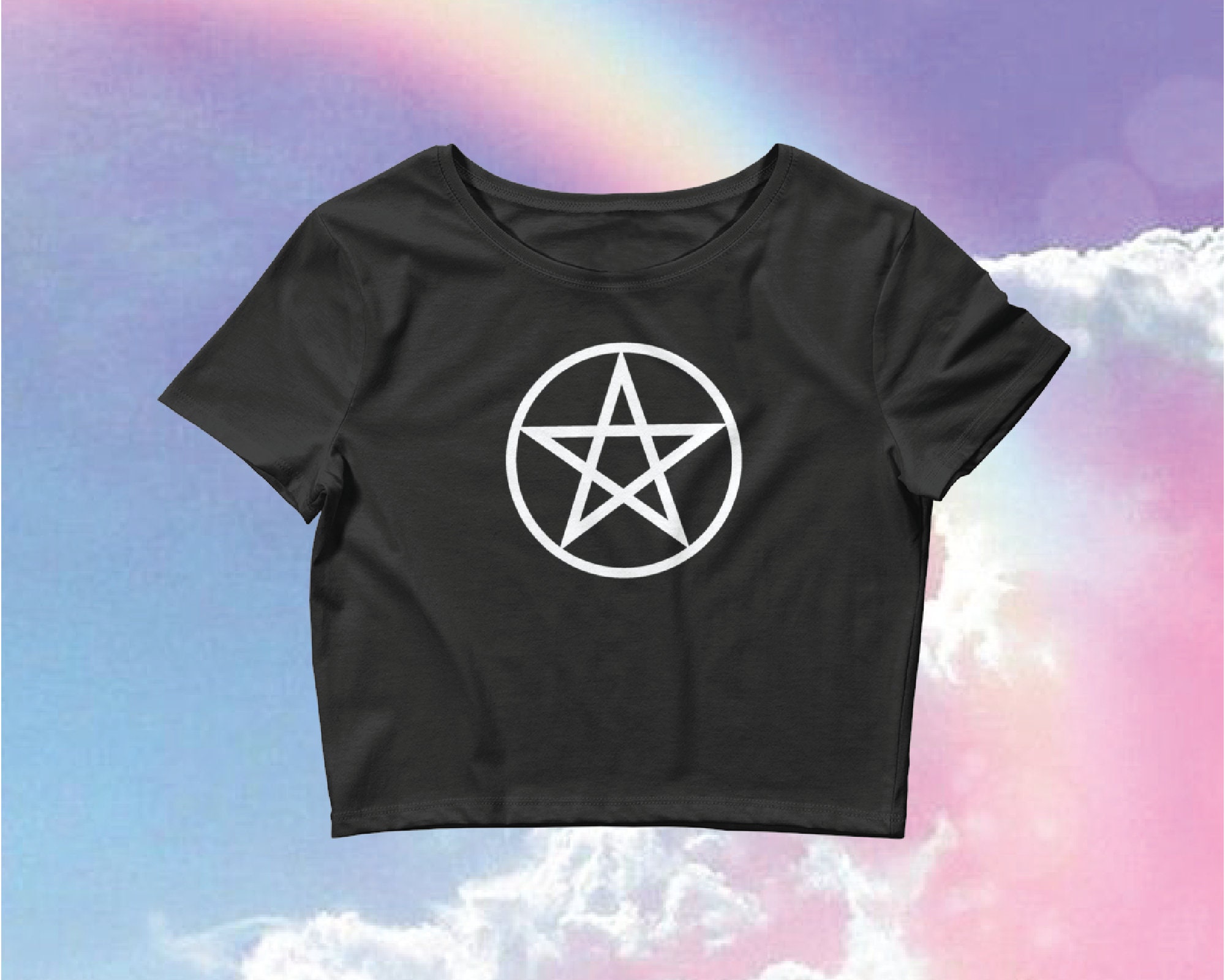 Crop Top, Witch Shirt, Goth Shirt, Cropped Tee - Etsy