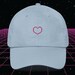 Heart Dad Hat Cute Dad Hat Kawaii Pixel Heart - Etsy