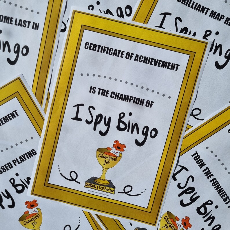 I Spy Bingo London Adventure – Kids Tourist Scavenger Hunt (PDF ...