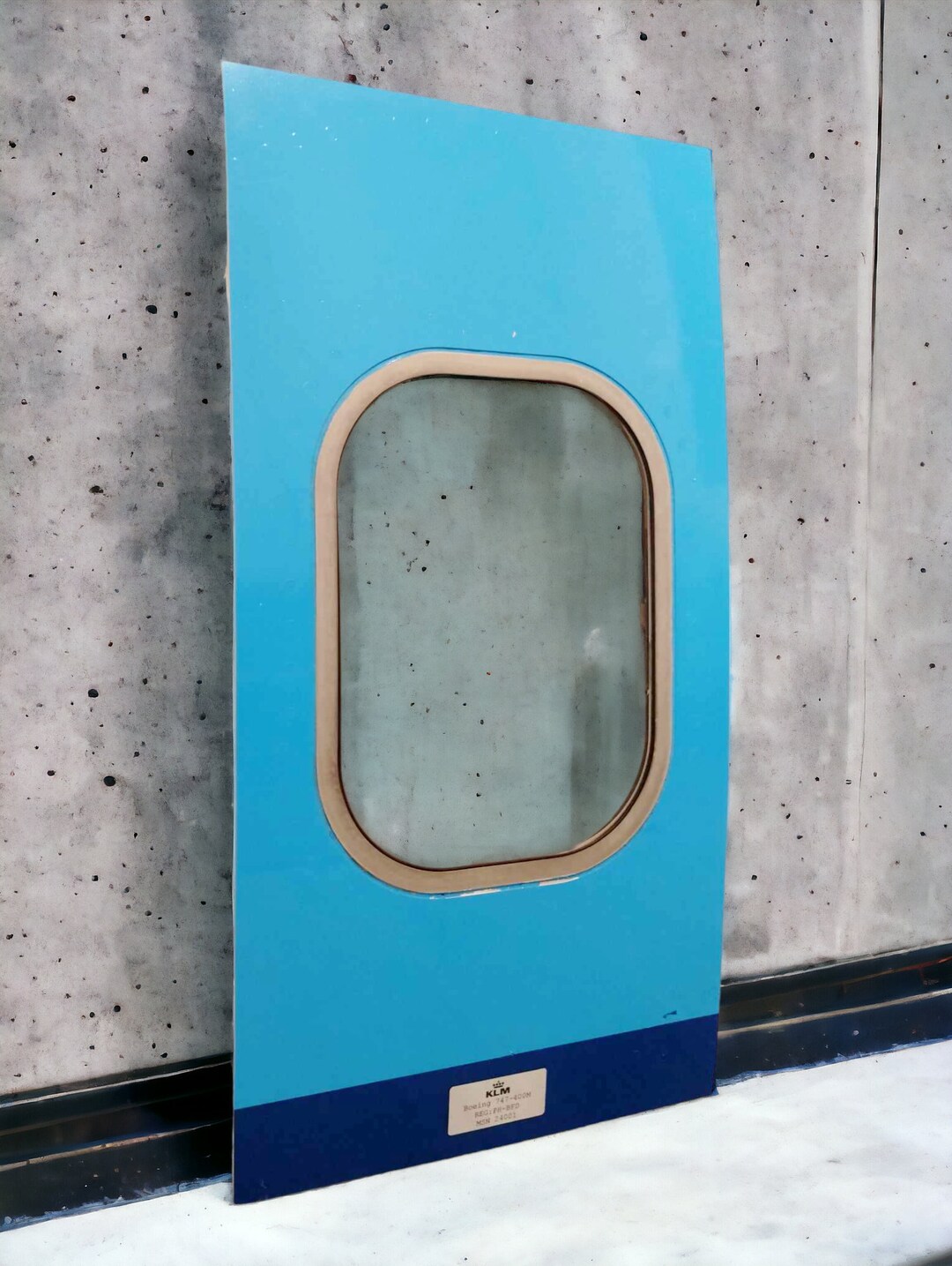 KLM Boeing 747 PH-BFD Authentic Aircraft Window Cut Fuselage Royal ...