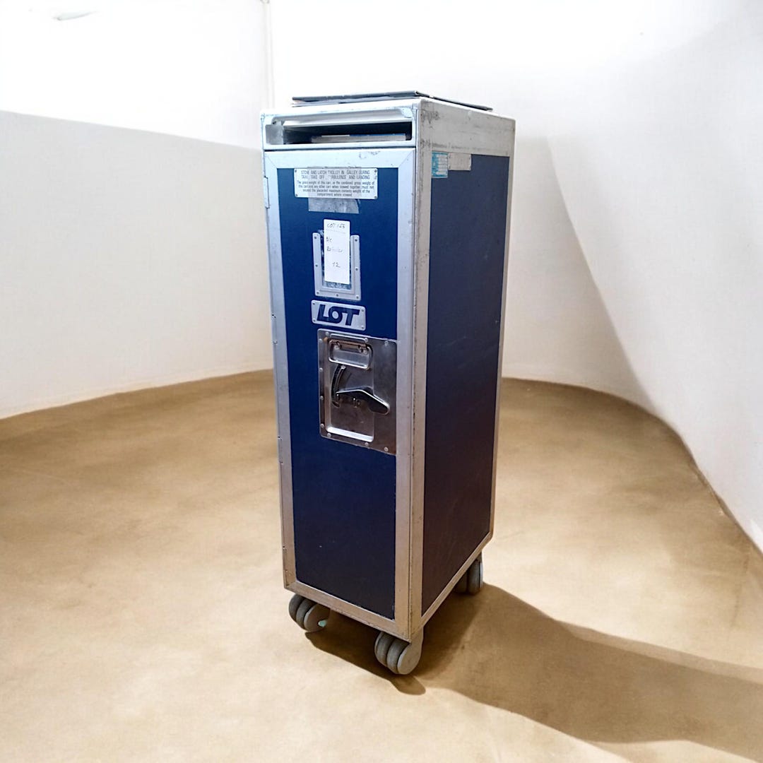 Vintage Airline Galley Trolley LOT Polish Airlines Aircraft Cart - Etsy