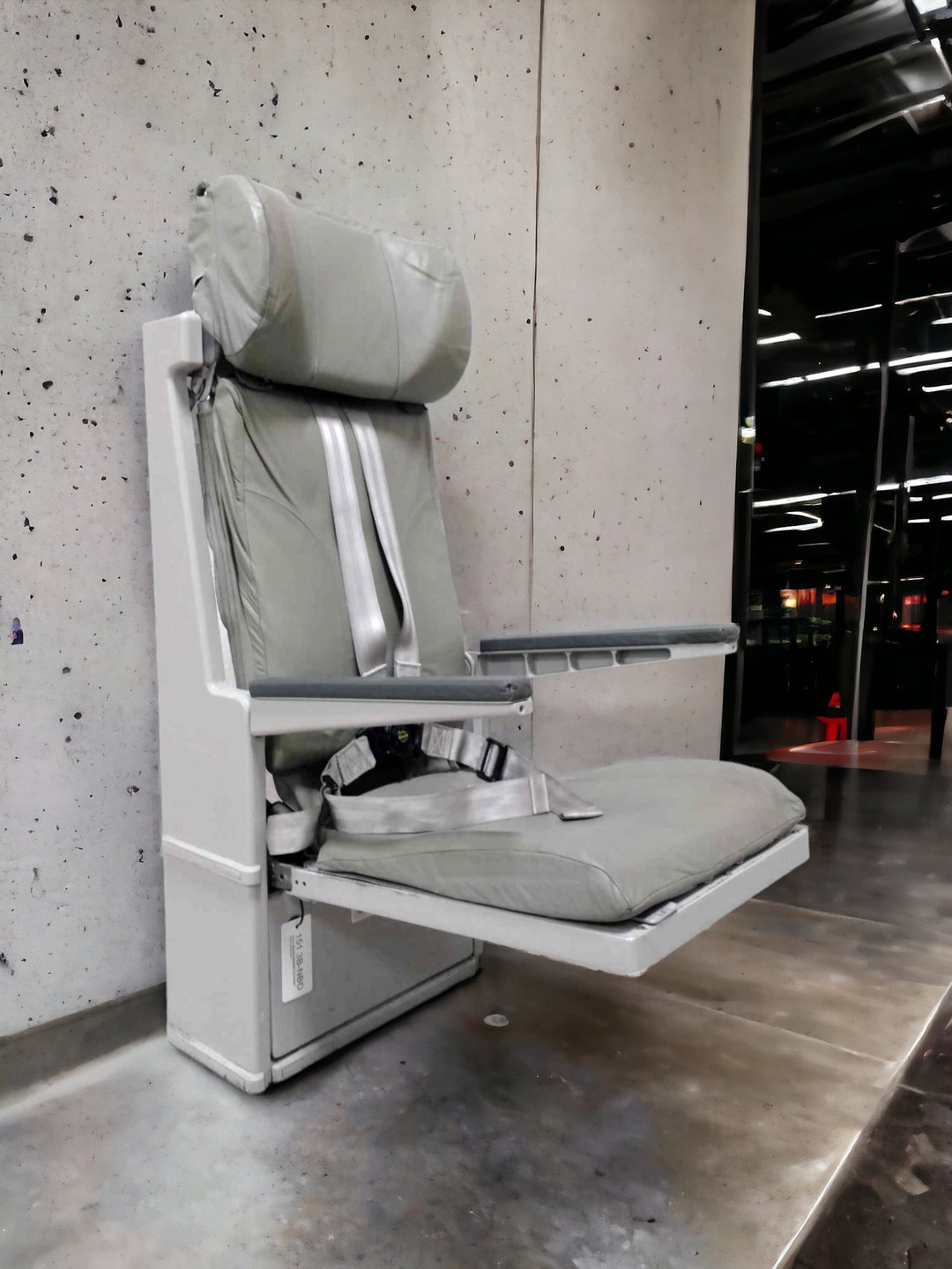 Airbus A340 Air Mauritius 3B-NBD Cabin Crew Jump Seat Flight Attendant ...