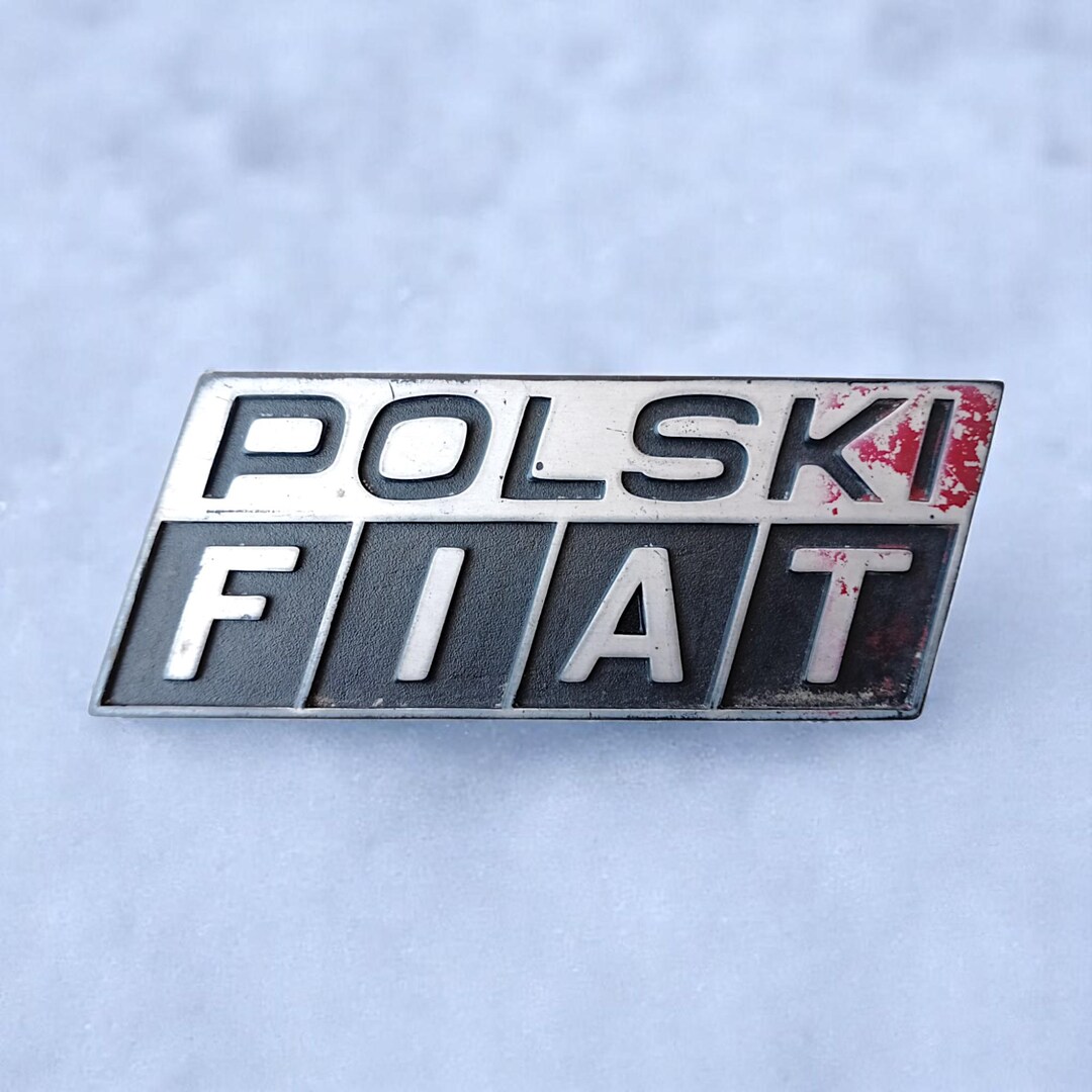 Original POLSKI FIAT Emblem | Polish Fiat Vintage Classic Car Badge ...
