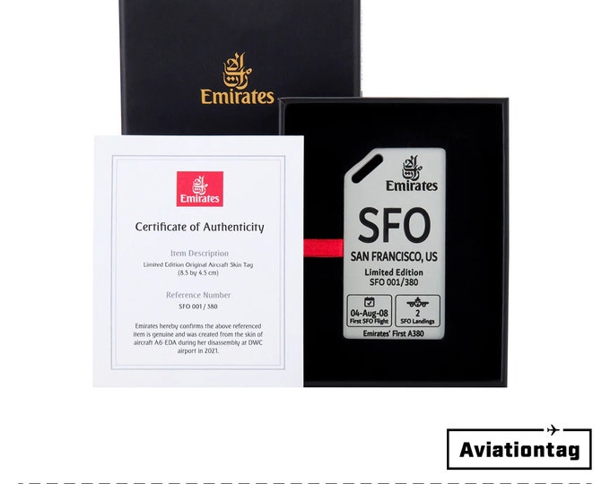Emirates Airbus A380 - A6-EDA - SFO Airport - Exclusive & Limited ...