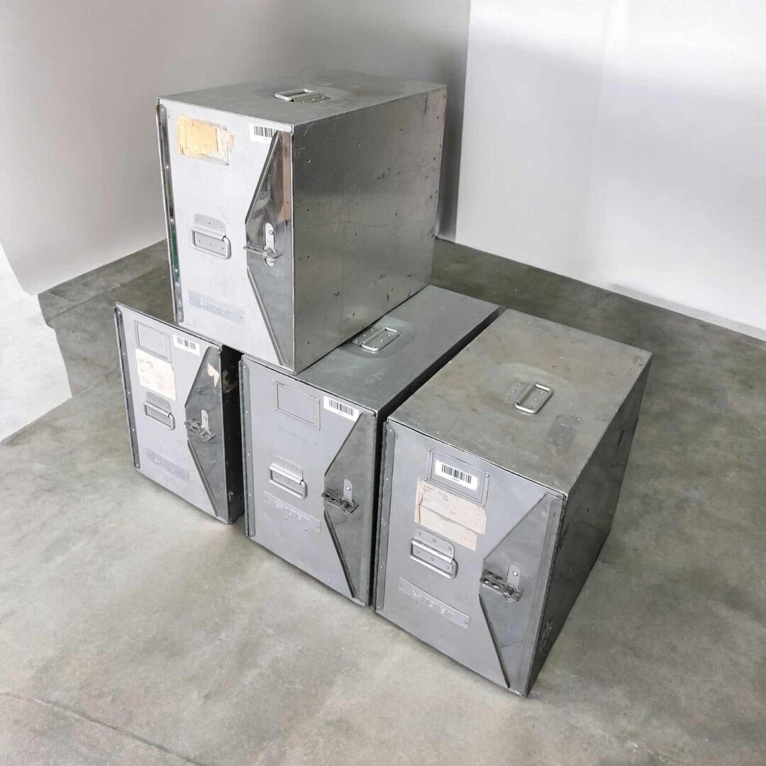 4 Aircraft Cabinets Large Airline Boxes With 12 Drawers Smith & Austin ...