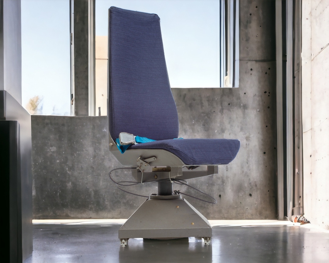 Airplane Seat DC 10 MD 11 Flight Deck Mechanic Chair Office Desk Chair ...