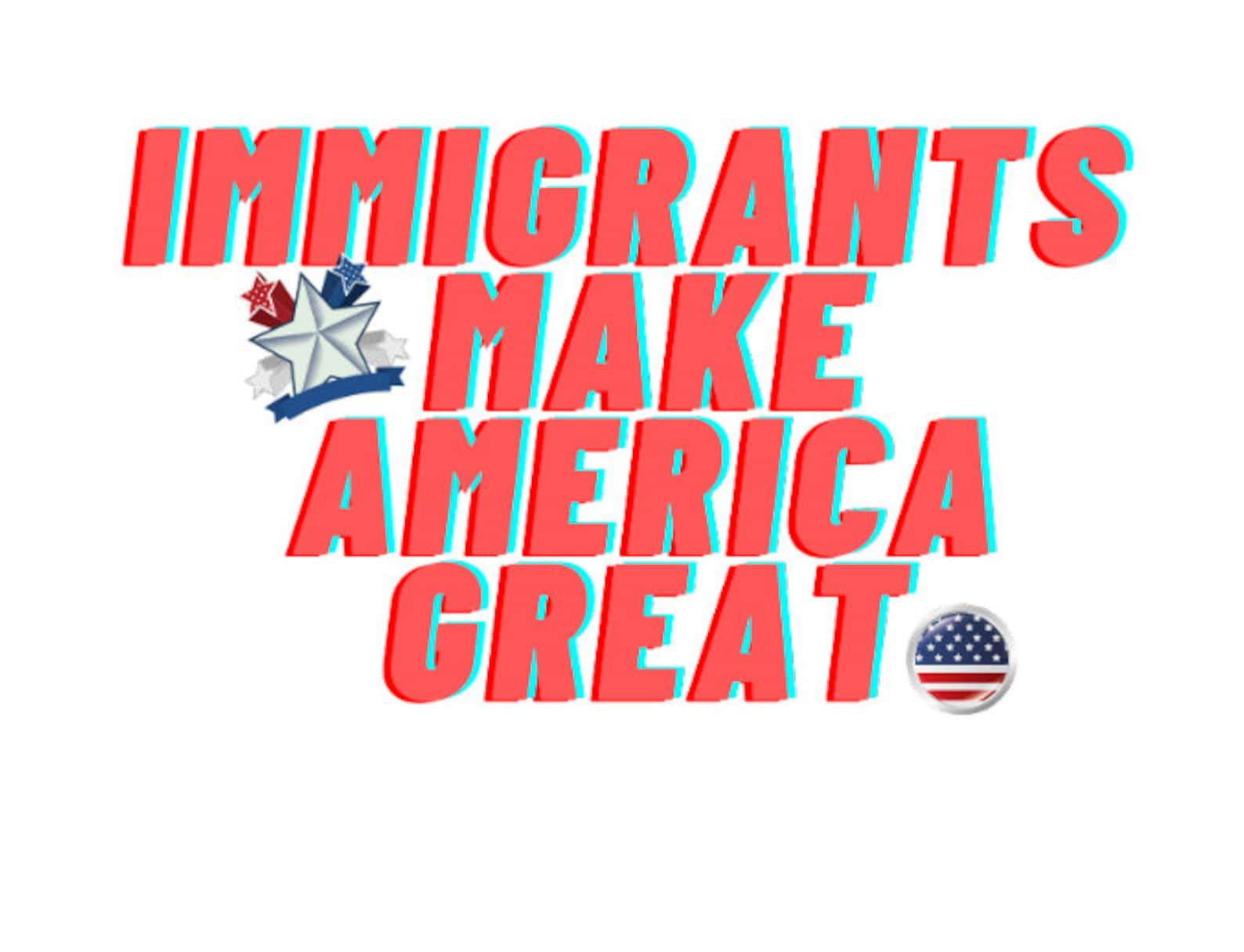 Immigrants Make America Great Digital Download PNG - Etsy