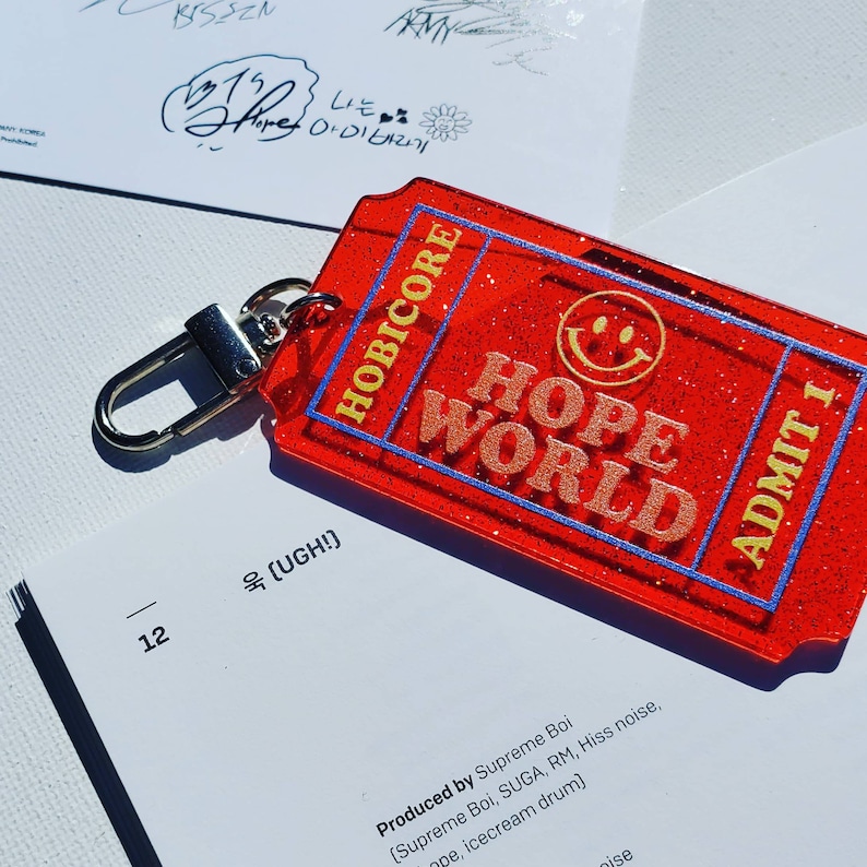 Hope World Keychain - Etsy