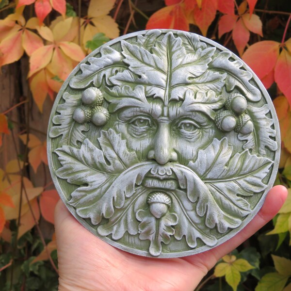 Green Man Face - Etsy