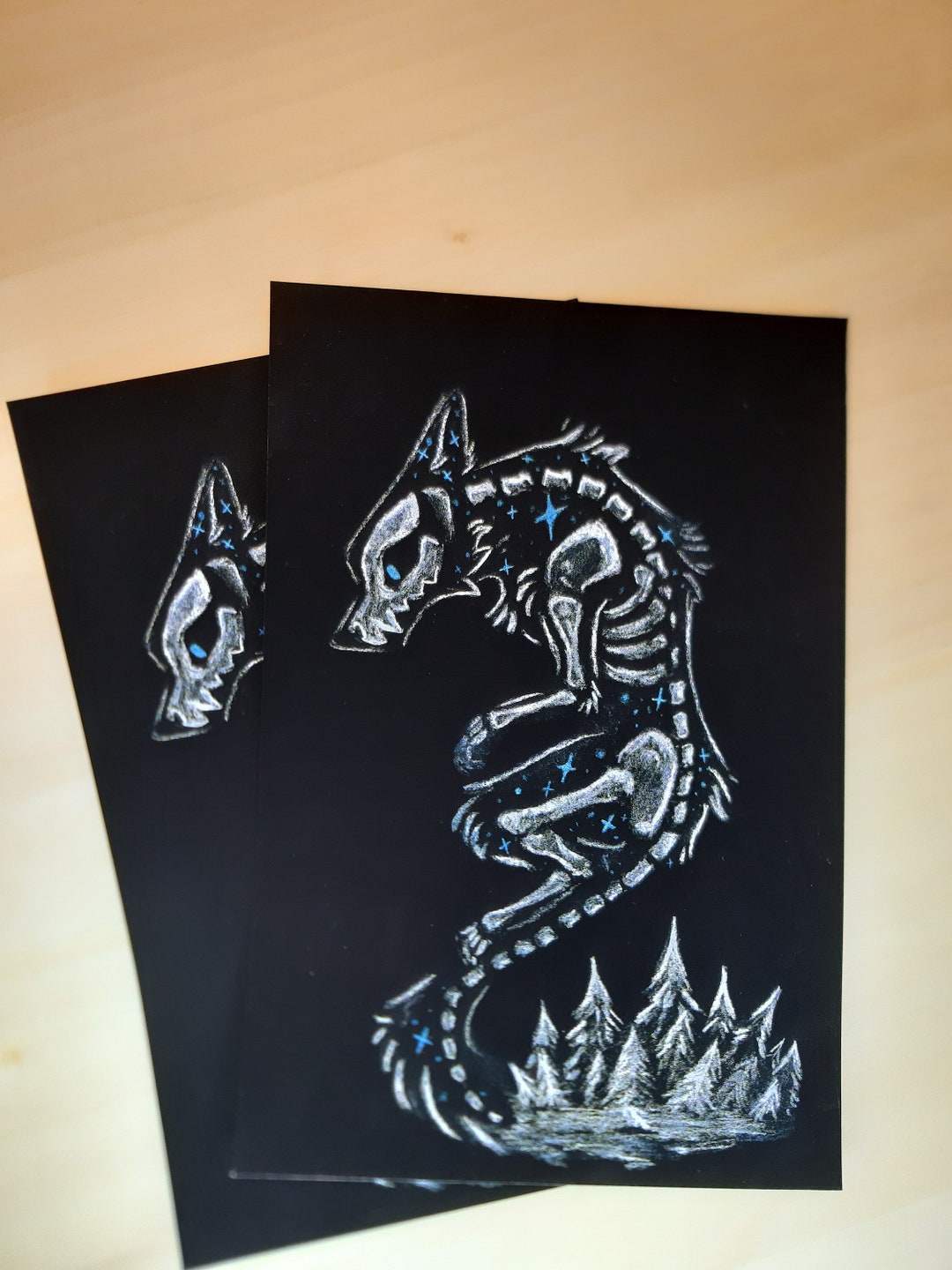 Star Wolf Art Print - Etsy