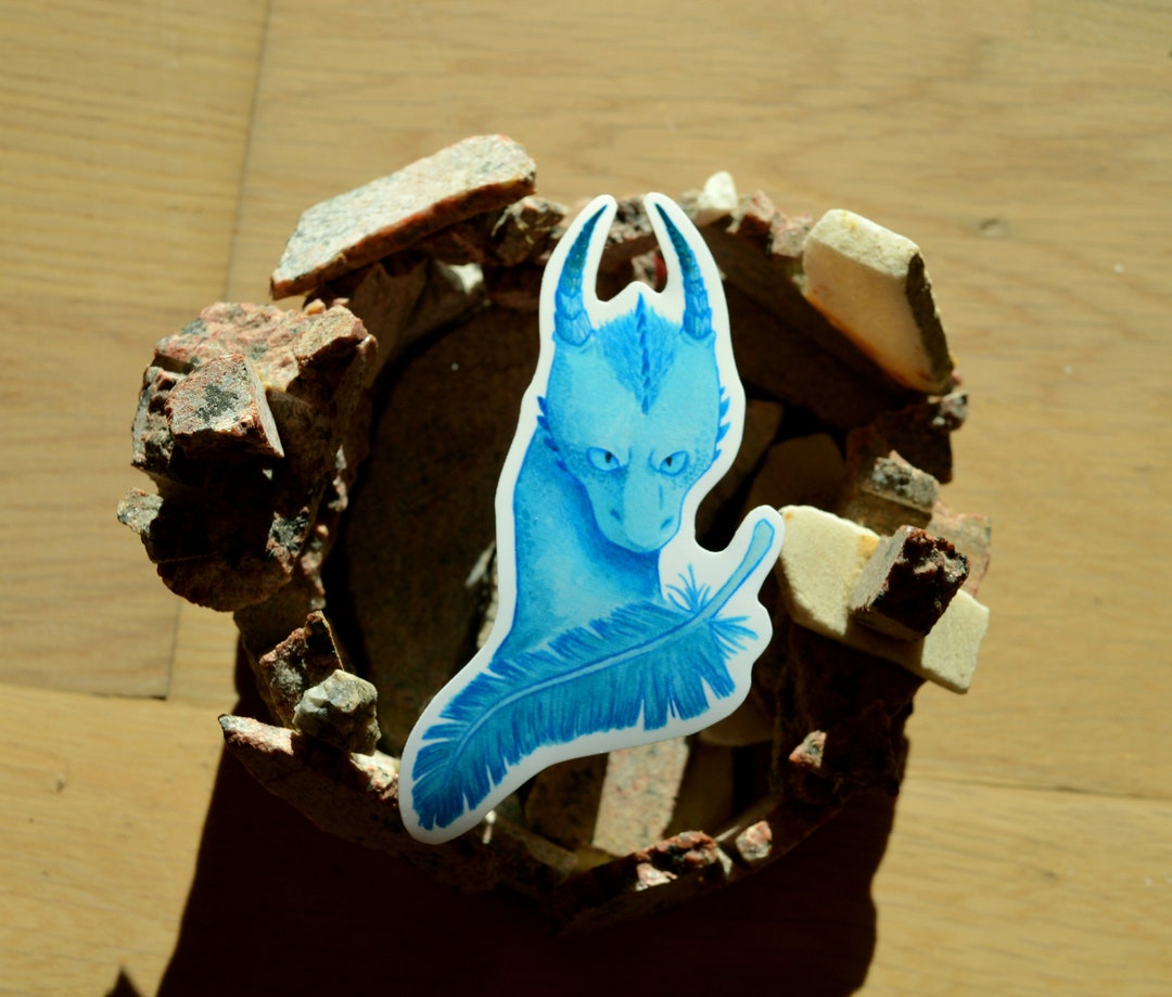 Blue Dragon Sticker - Etsy