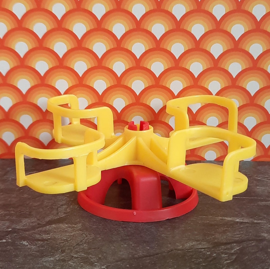 Vintage Jean of West Germany Dolls House Plastic Garden Roundabout 16th ...