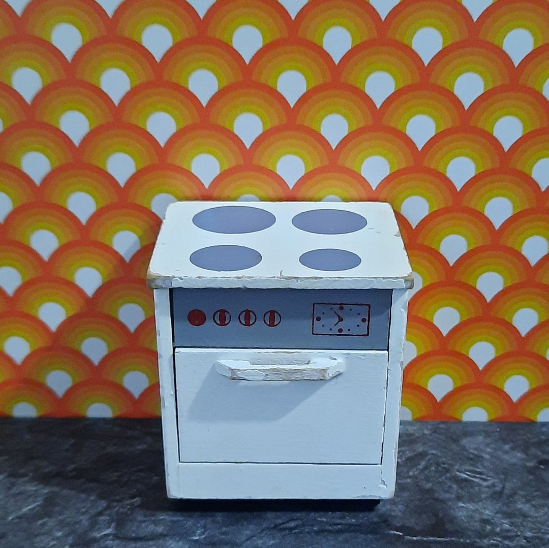 Vintage Lundby Dolls House 1960s/70s White Wooden Cooker Oven - Etsy