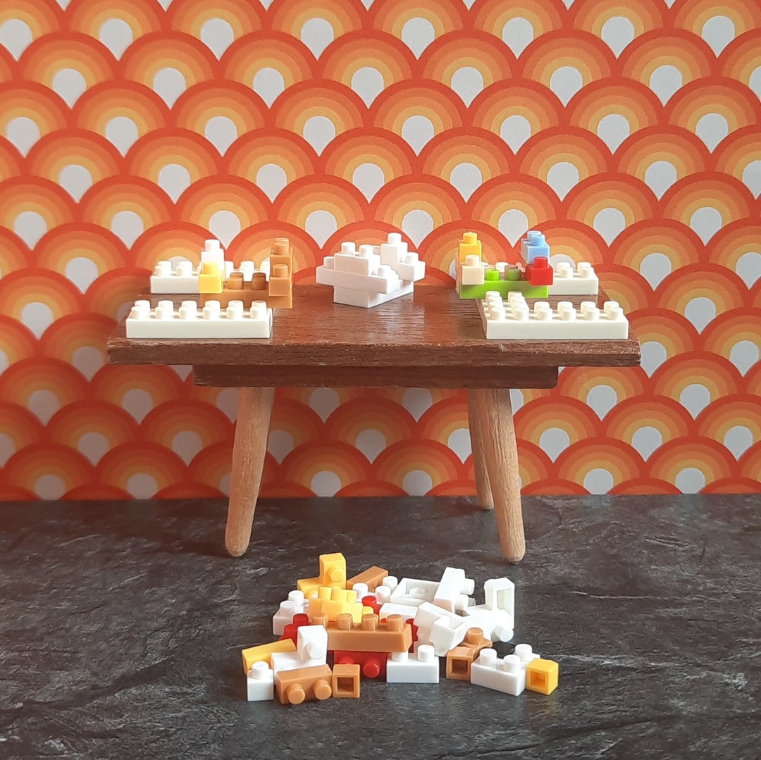 Handmade by DHF Dolls House Size Miniature Building Bricks on Vintage ...