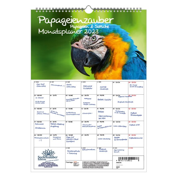 1998 Eur/pcs. Parrot Magic Parrots and Parakeets Planner DIN - Etsy