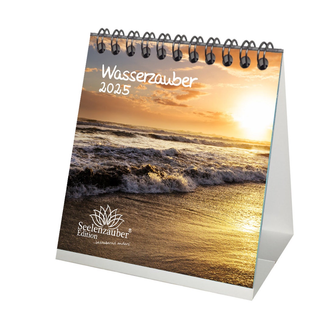 Water Magic Calendar for 2025 Format 10 Cm X 10 Cm Water and Waterfalls ...