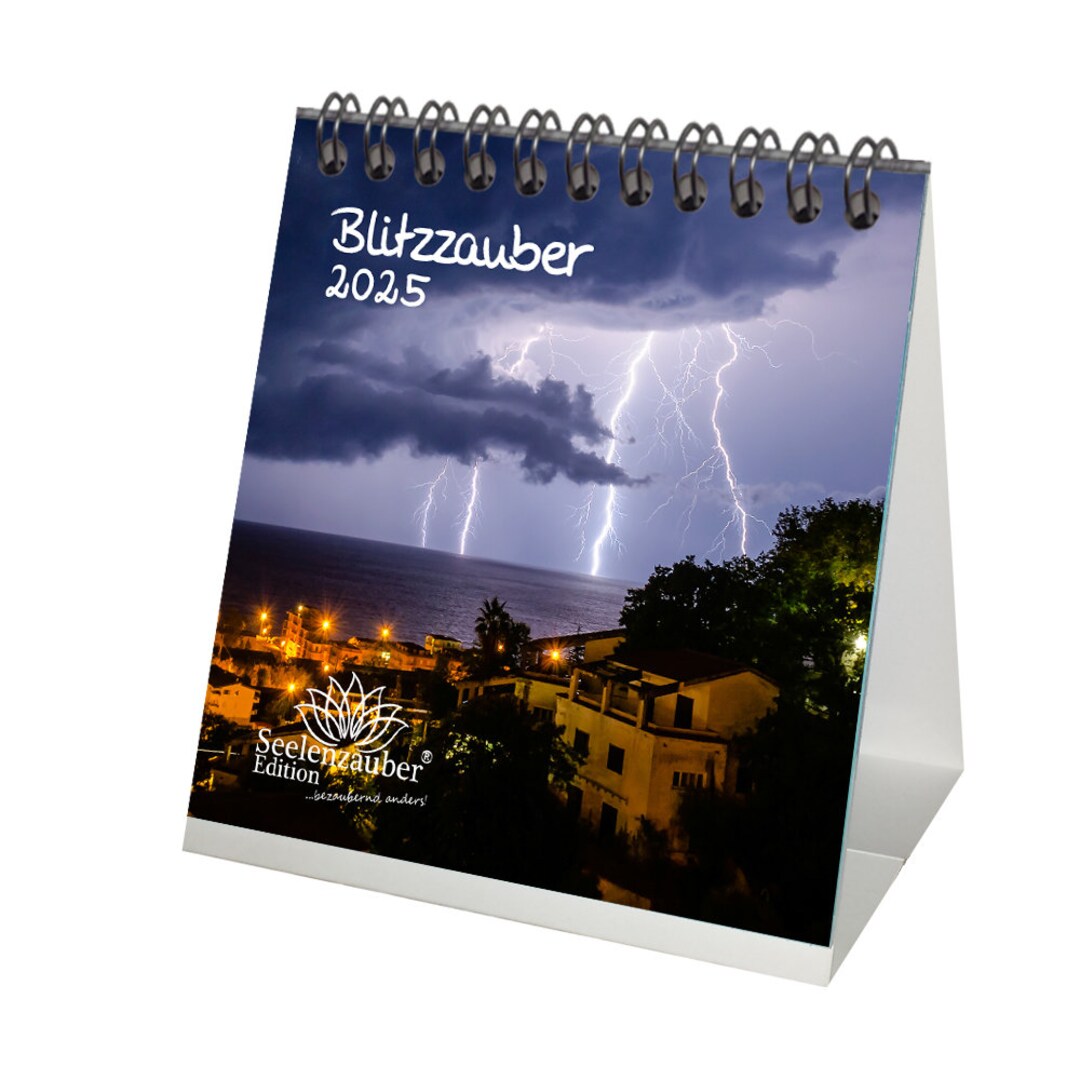 Lightning Magic Calendar for 2025 Format 10 Cm X 10 Cm Lightning Fire ...