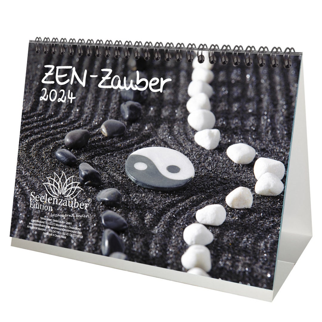EUR 9.98/pc. ZEN Magic DIN A5 Desk Calendar for 2024 Feng Shui Yoga ...