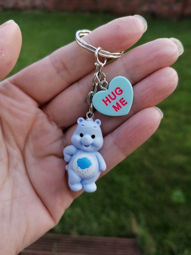 Care Bears Keyring With Love Heart Charm - Etsy