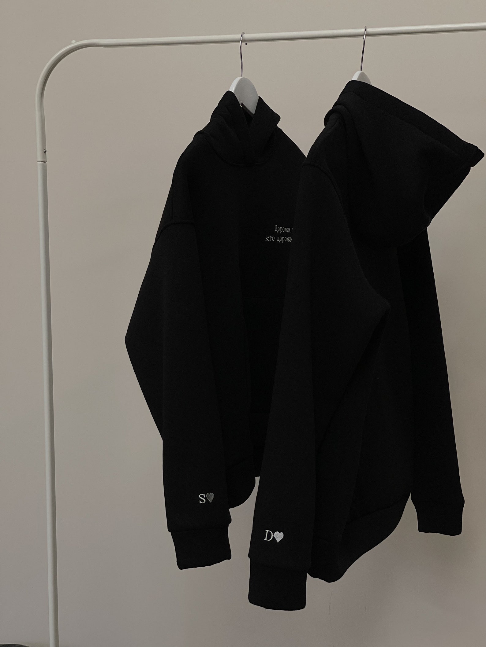 Custom Embroidered Hoodies With Initials on the Sleeve Your | Etsy