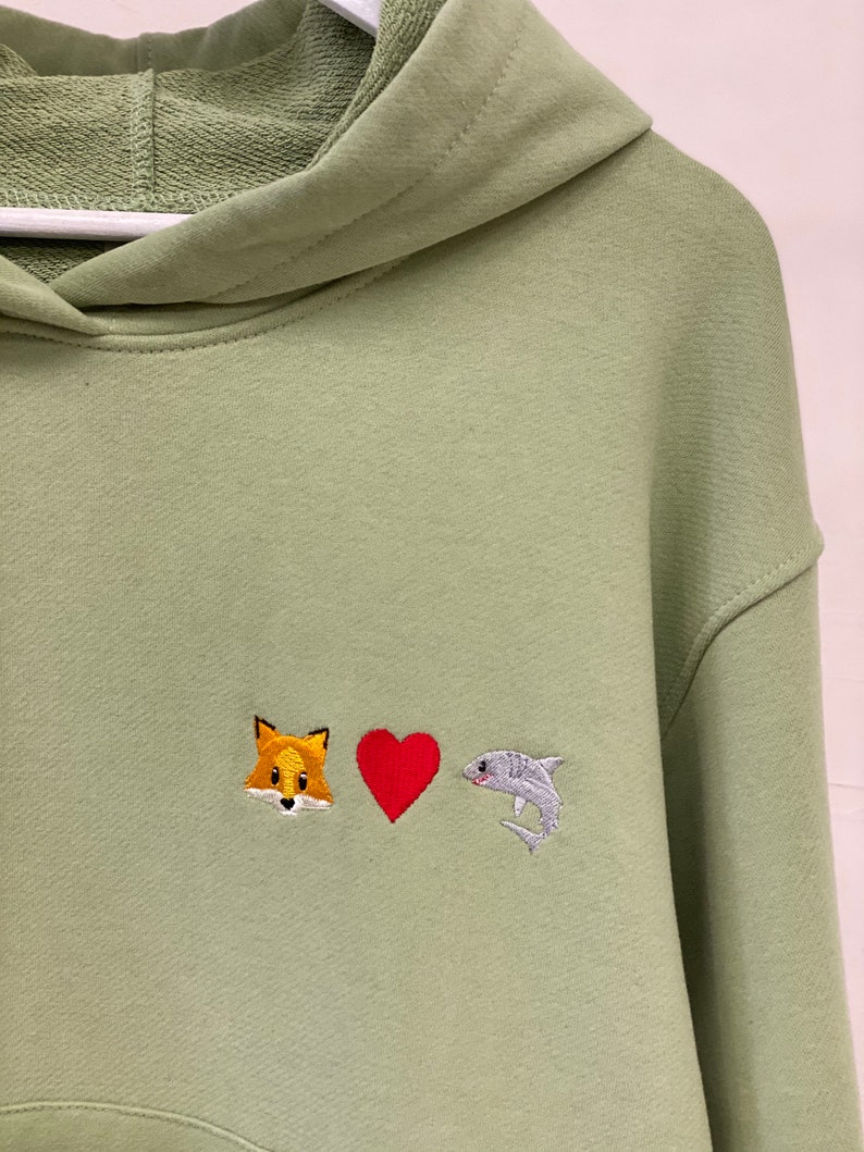 Custom Embroidered Emoji Stickers Hoodies Crewneck Sweatshirts | Etsy
