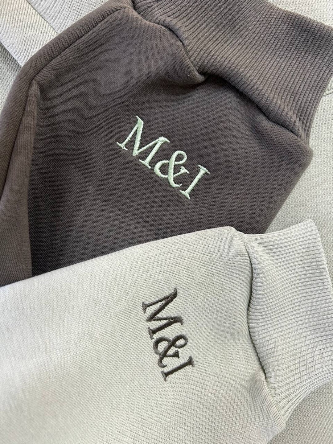 Custom Embroidered Hoodies With Initials Sleeve Roman Date Cartoon ...