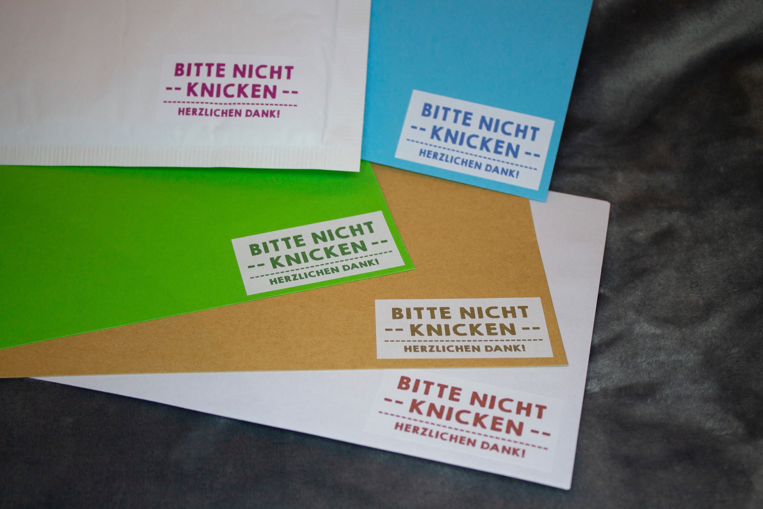 Aufkleber: Bitte nicht knicken | Etsy