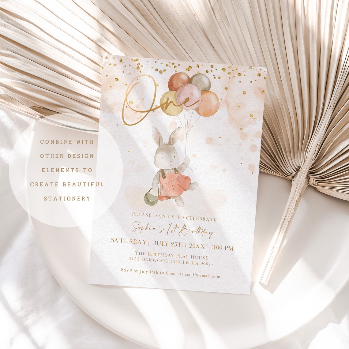 Cute Rabbit Clipart, Cute Animal Clipart, Baby Shower Clipart ...