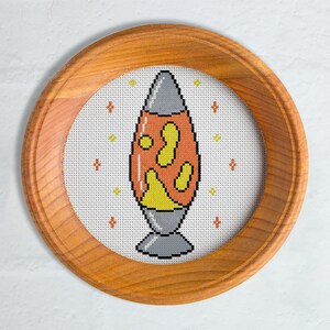 Lava Lamp Cross Stitch Pattern, Set of 3 Modern Cross Stitch PDF ...