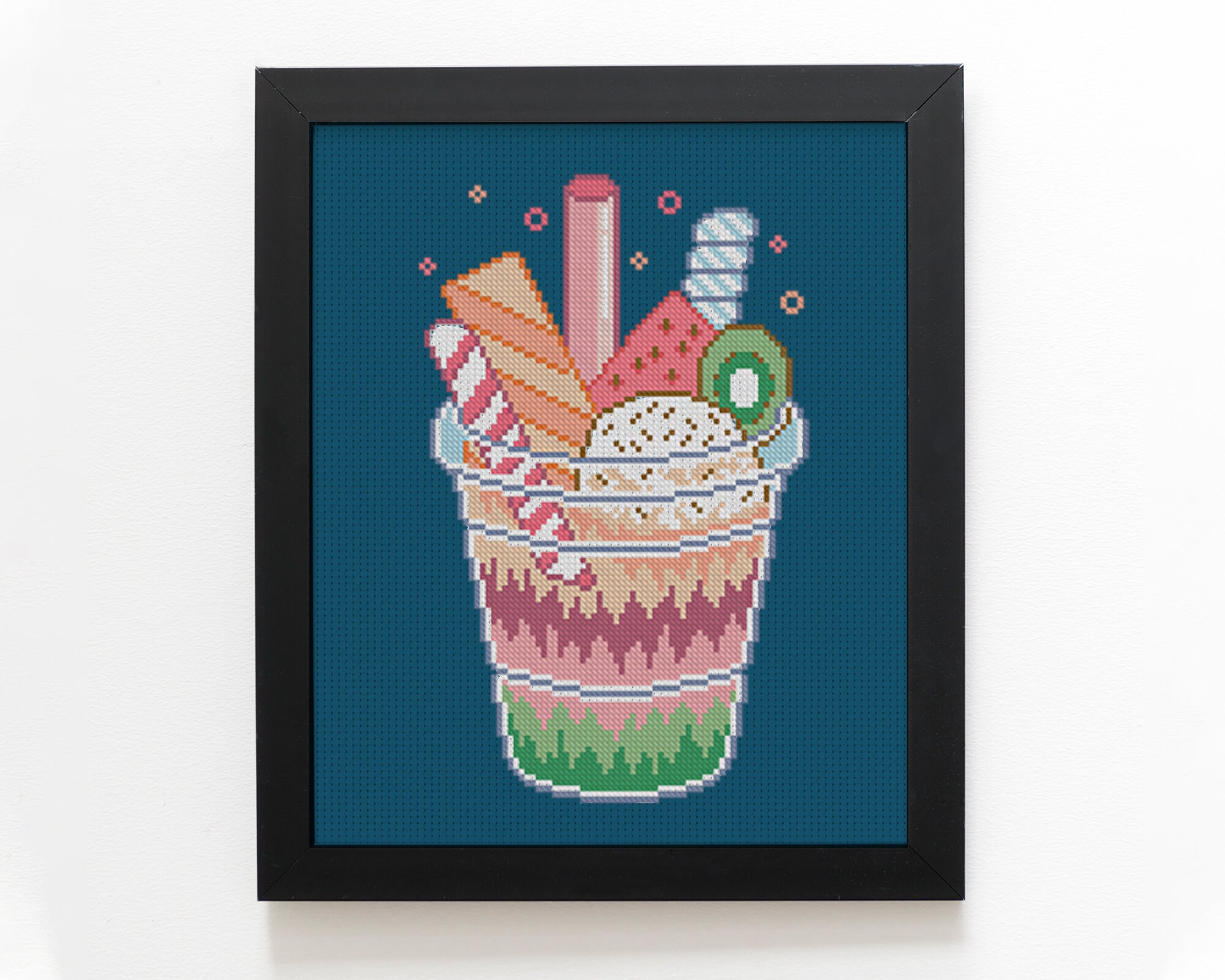 Food cross stitch pattern Modern cross stitch PDF pattern | Etsy