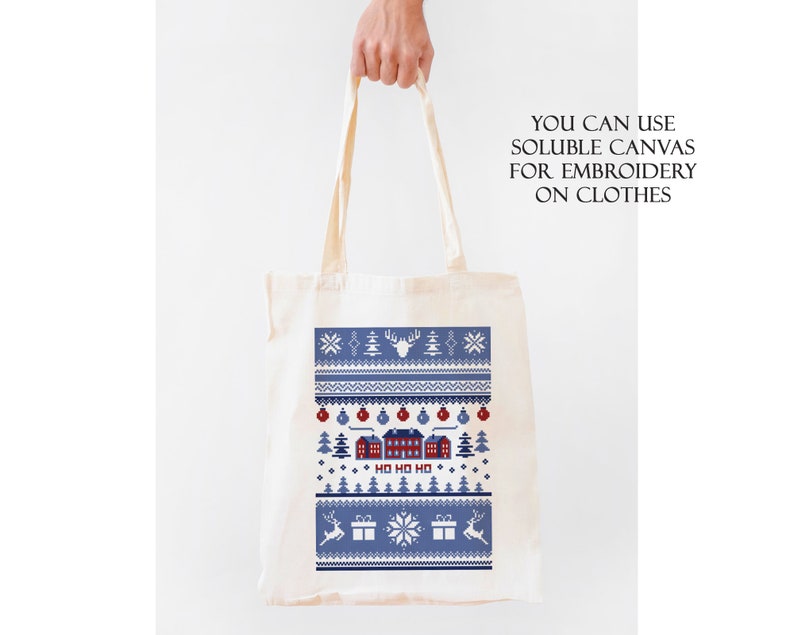 Ho Ho Ho Christmas Cross Stitch Pattern, Nordic Snowflakes (PDF Pattern ...