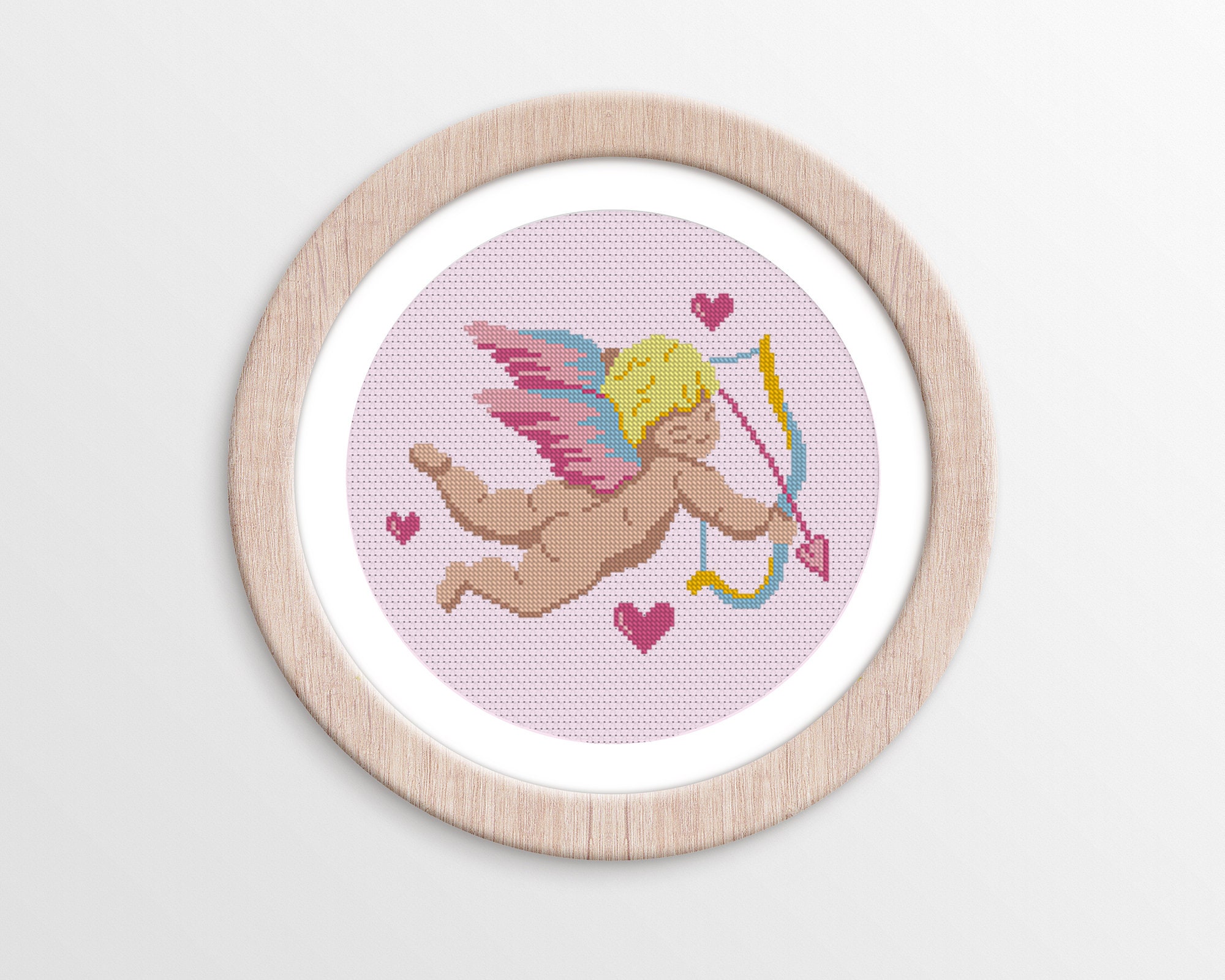 Cupid Boy Cross Stitch Pattern, Valentine's Day Love, Modern PDF ...