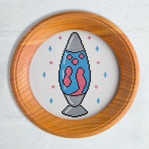 Lava Lamp Cross Stitch Pattern, Set of 3 Modern Cross Stitch PDF ...